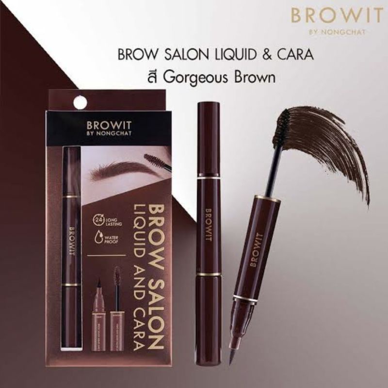 Jual BROWIT BY NONGCHAT Brow Salon LIquid & Cara | Shopee Indonesia