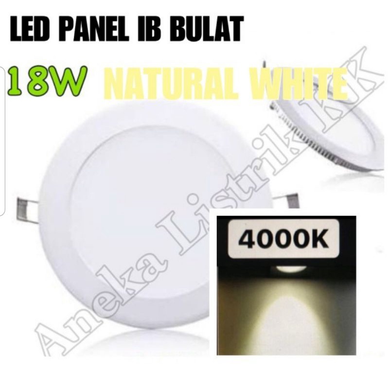 Jual LAMPU DOWNLIGHT LED PANEL 18W 4000K BULAT INBOW MODEL TIPIS DL IB ...