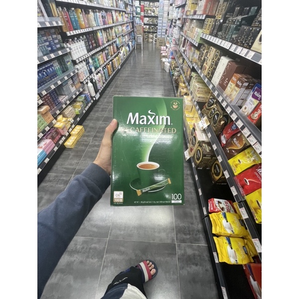 Jual kopi maxim coffee Decaffeinated coffee korea satuan | Shopee Indonesia