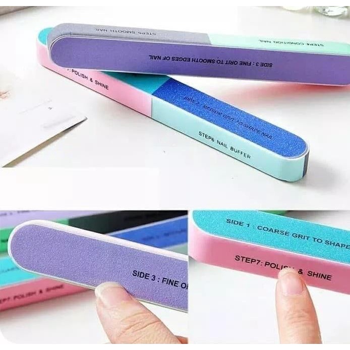 Jual Kikir Kuku Amplas Manicure Pedicure Nail Buffer 7 Art To | Shopee Indonesia