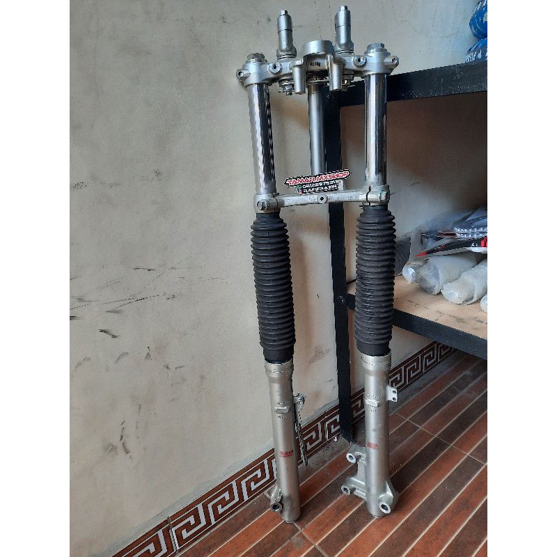 Jual shock tele shockbreaker shock depan original kawasaki klx G ...