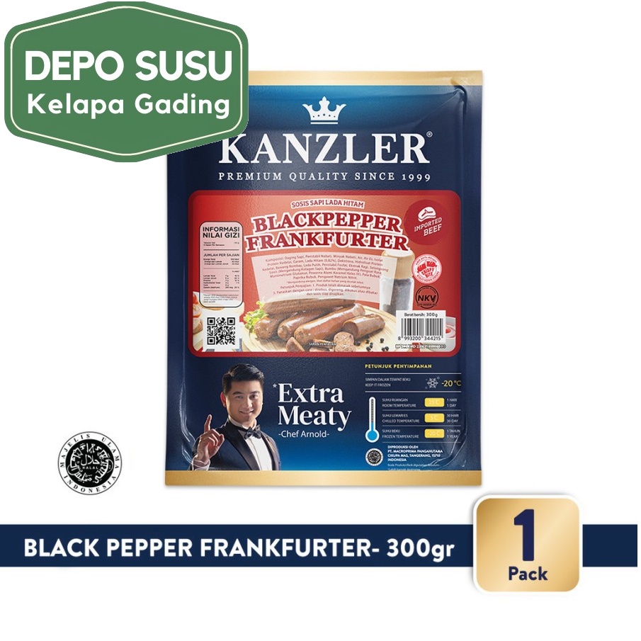 Jual Sosis Kanzler 360gr / 500gr | Beef Cheese Sausage Crispy Chicken ...