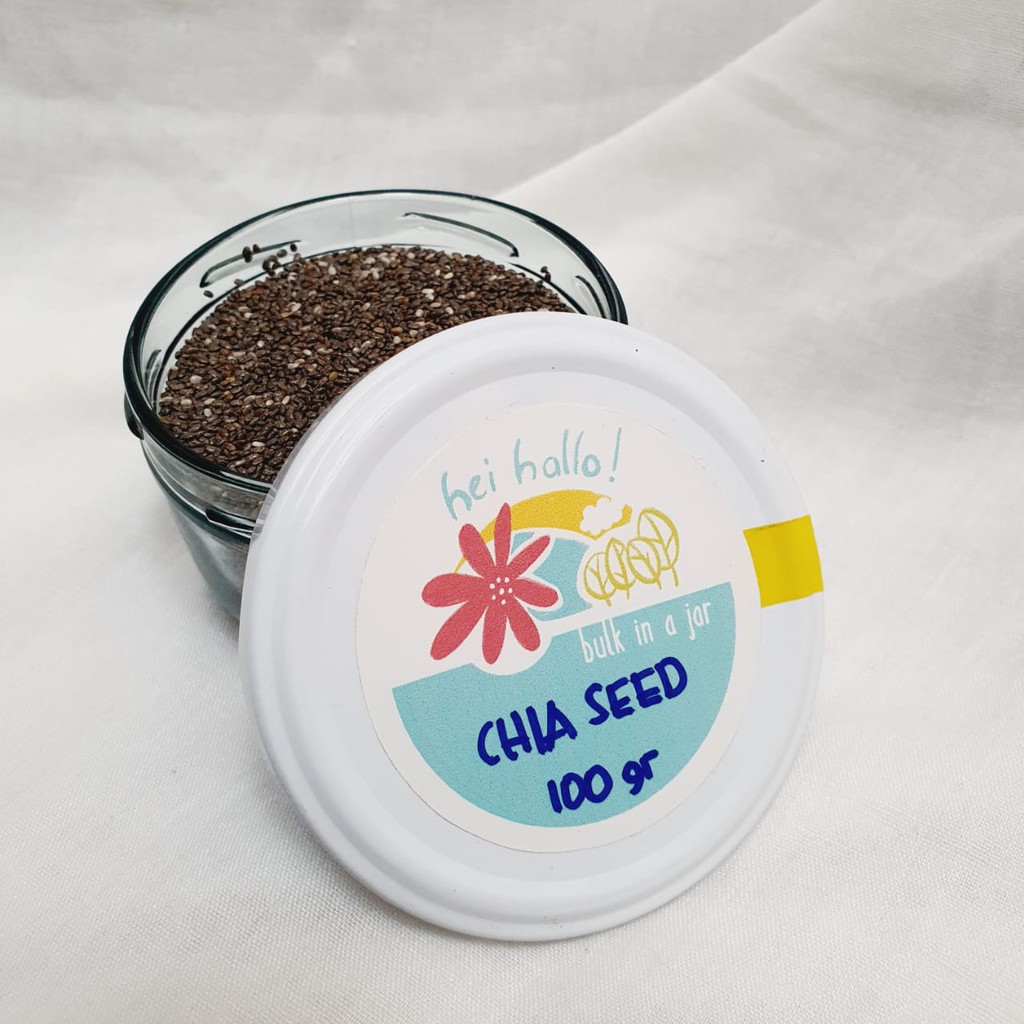 Jual Organic Chia Seeds 100 gr / Biji Chia Organik [HeiHallo Bulk in a ...