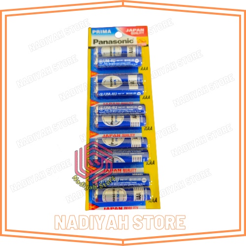 Jual BATERAI BATTERY PANASONIC PRIMA AAA A3 BIRU Batre PER PASANG ...
