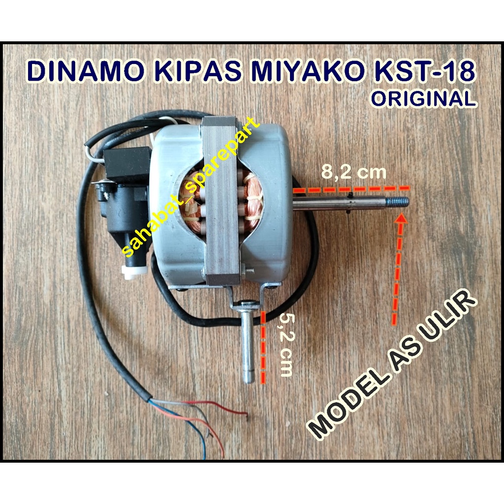 Jual DINAMO KIPAS ANGIN MIYAKO KST 18 INCH MODEL AS ULIR ORIGINAL ...