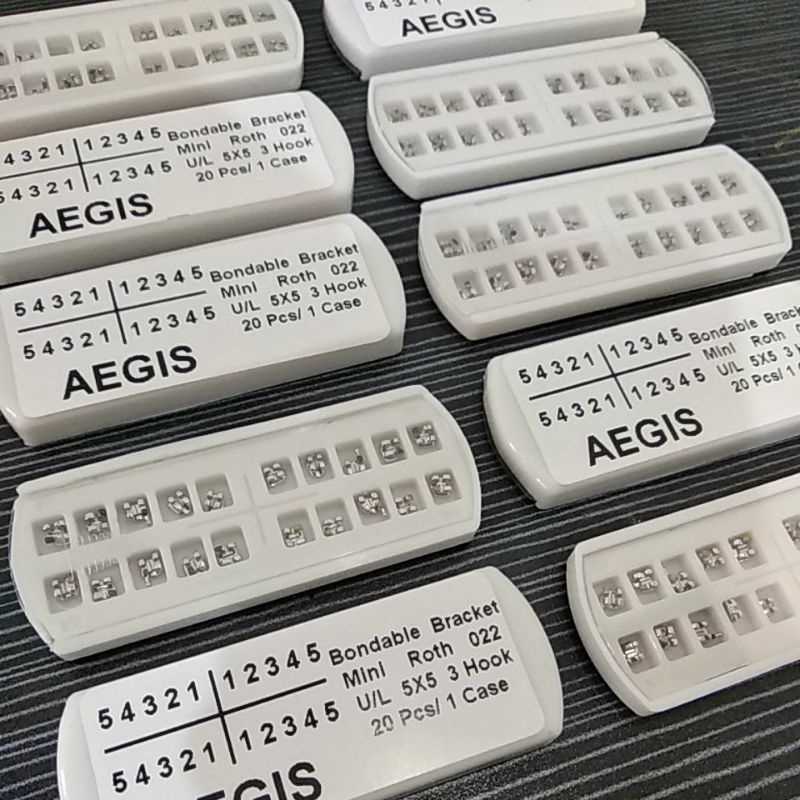 Jual 10 Set Bracket Mini Roth Aegis Dental Behel miniroth Aegis slot ...
