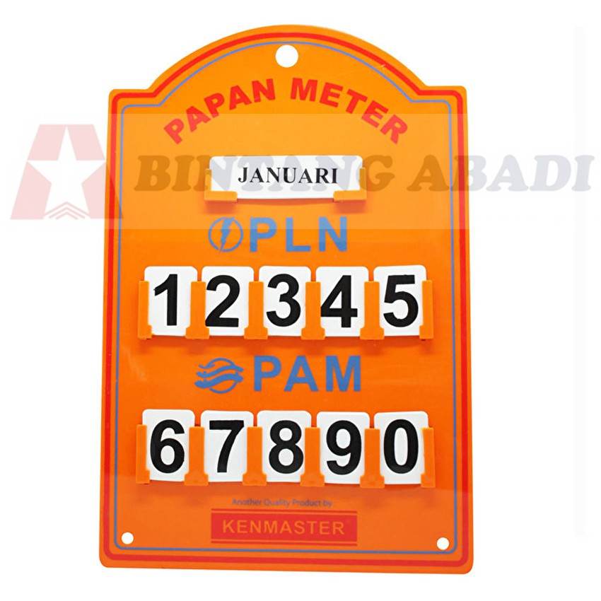 Jual Kenmaster Papan Plastik Petunjuk Stand Meter PLN / PAM - Aneka ...