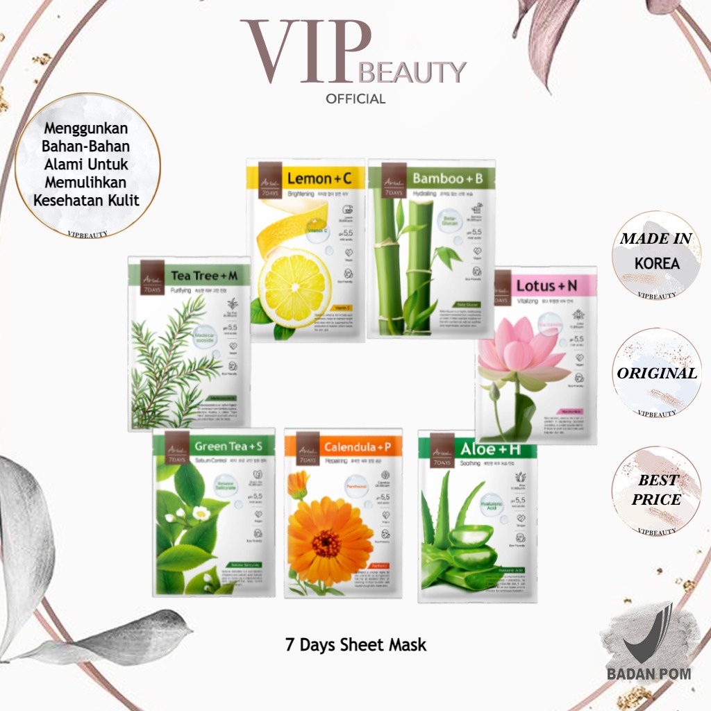 Jual ARIUL 7 Days Mask Sheet | Shopee Indonesia