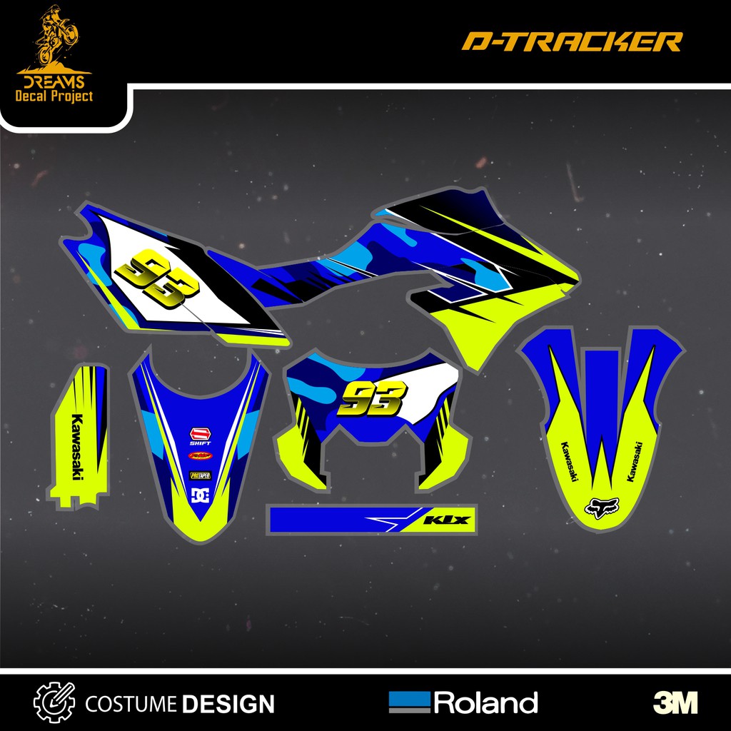 Jual Decal D-TRACKER Blue Abstrack | Shopee Indonesia