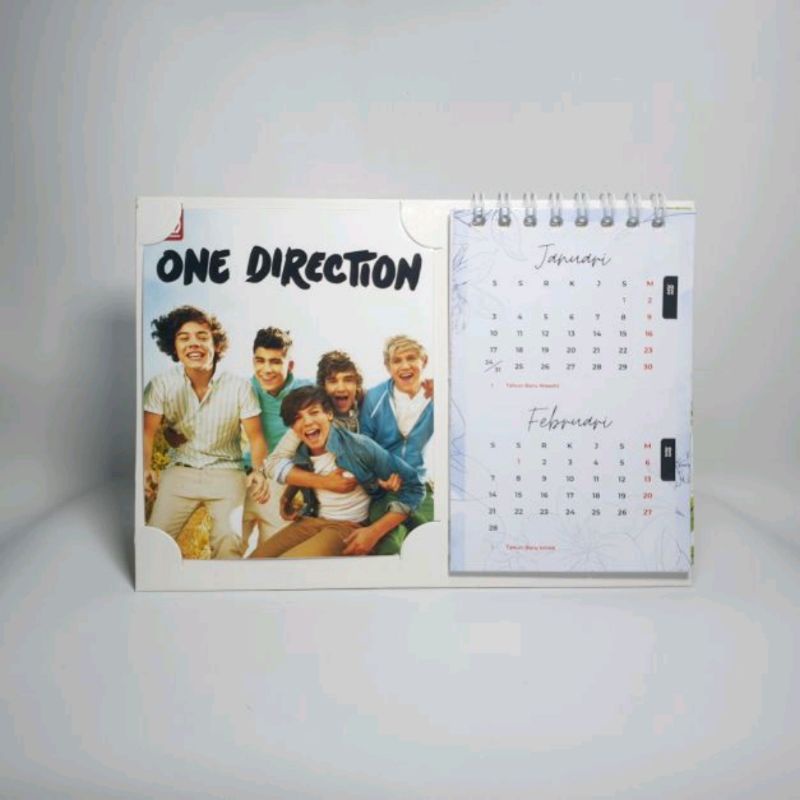 Jual KALENDER MEJA // DUDUK TAHUN 2024 edisi ONE DIRECTION | Shopee ...