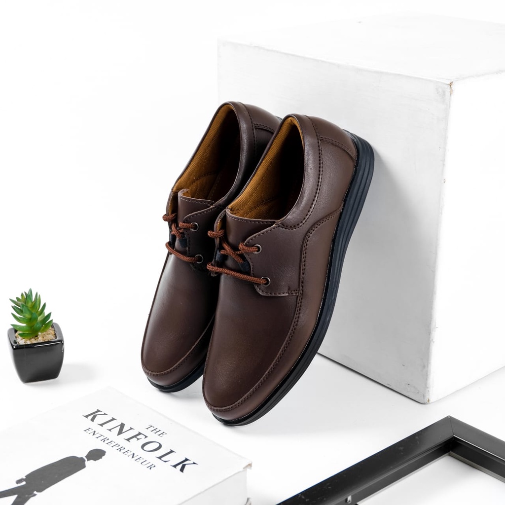 Jual Sepatu Pria Kulit Asli Bustong CROCODILE Casual Formal Murah ...