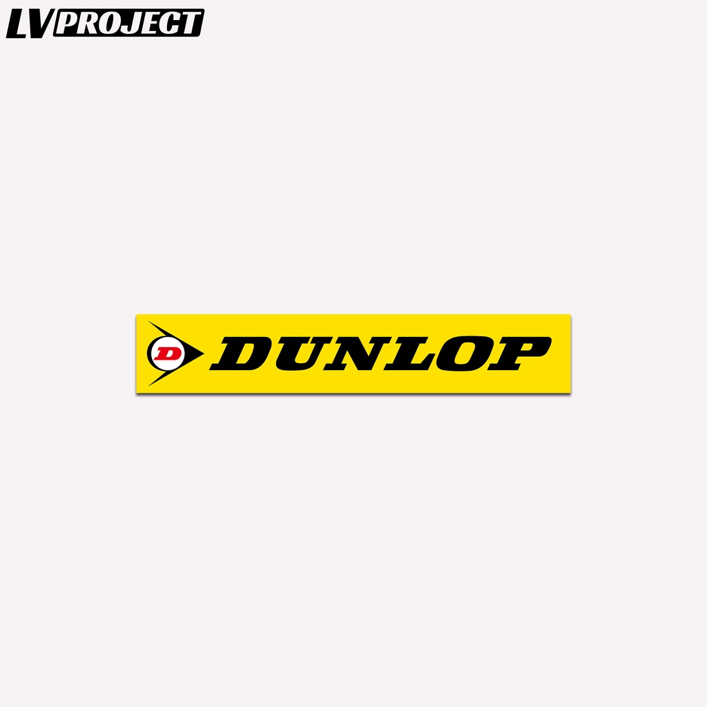 Jual Stiker Sponsor Dunlop Laminasy Glossy Panjang 10cm Sticker Motor ...
