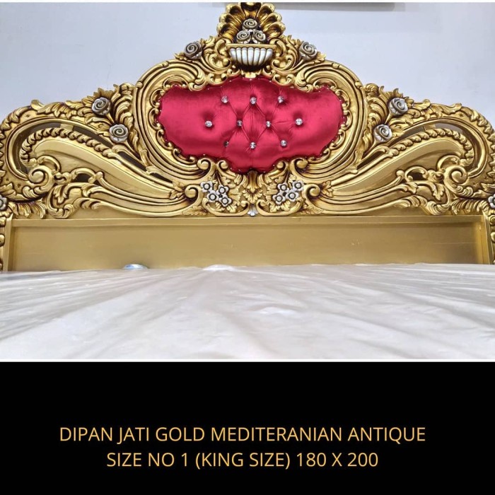 Jual DIPAN JATI UKIR MEDITARANIAN GOLD | Shopee Indonesia