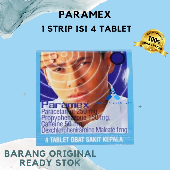 Jual PARAMEX TABLET 1 STRIP ISI 4 TABLET | Shopee Indonesia