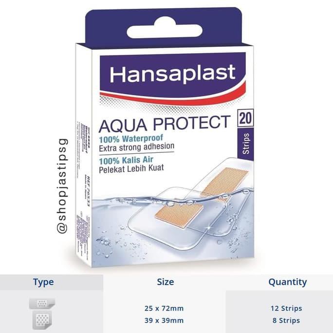 Jual Hansaplast Aqua Protect Waterproof P3K Plester Luka Tahan Air isi 20 | Shopee Indonesia