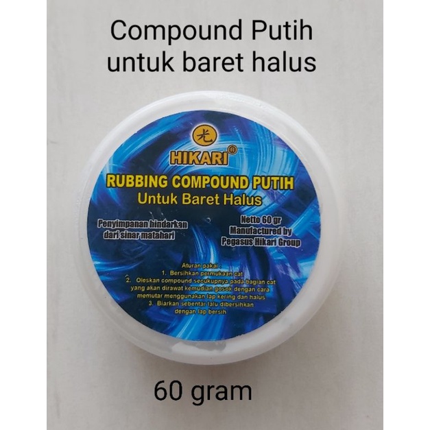 Jual KOMPON COMPOUND COMPON PUTIH Gosok untuk baret Halus Rubbing ...