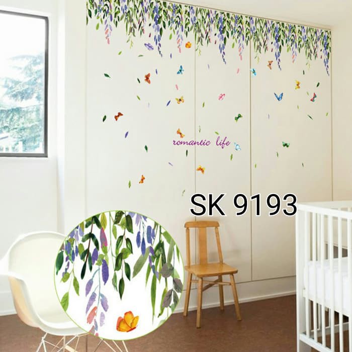 Jual STIKER DINDING RUMAH SK9193 ROMANTIC LIFE STICKER DINDING 60X90 ...