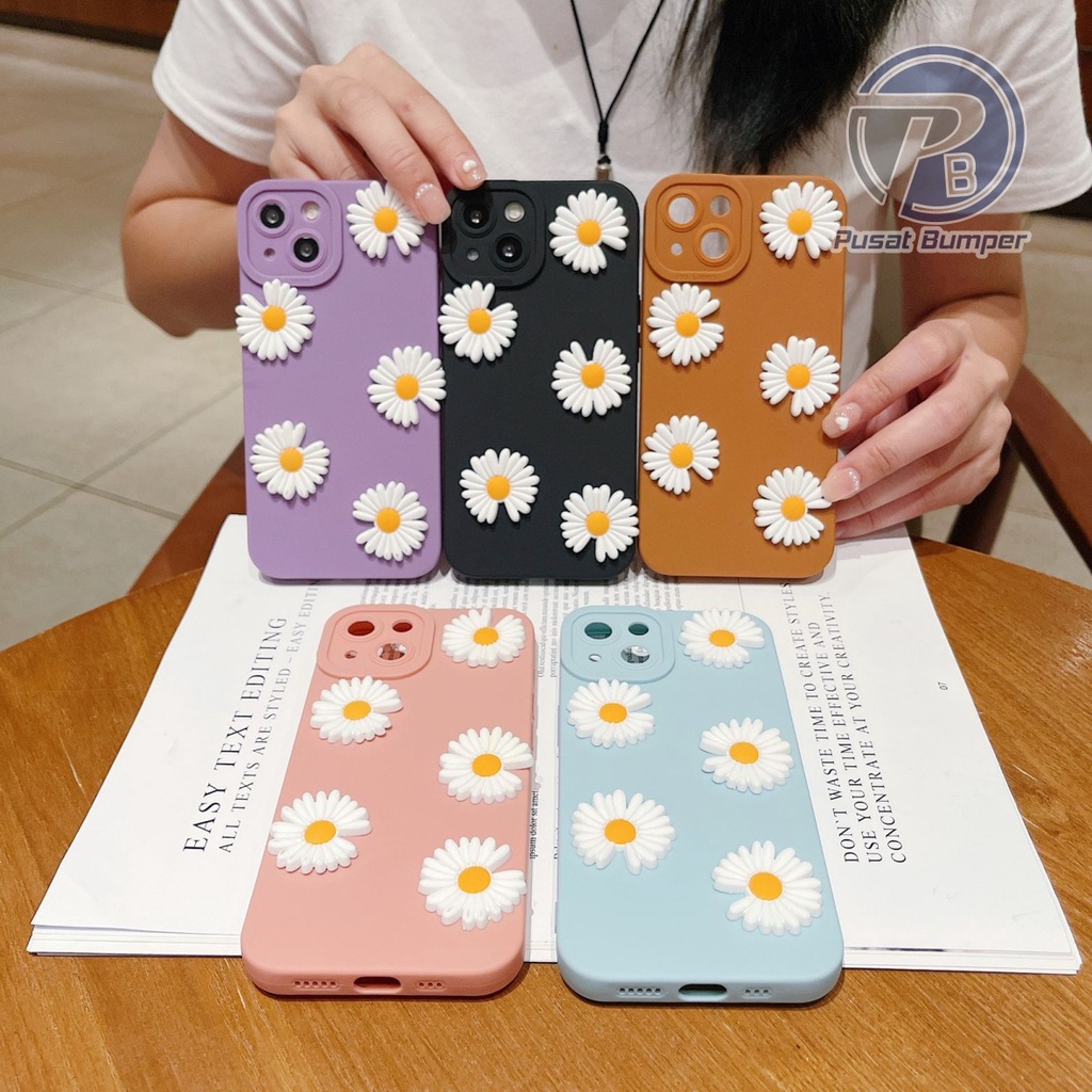 Jual SOFTCASE PROCAMERA BUNGA DAISY 3D IPHONE 13 PRO MAX PB2518 ...