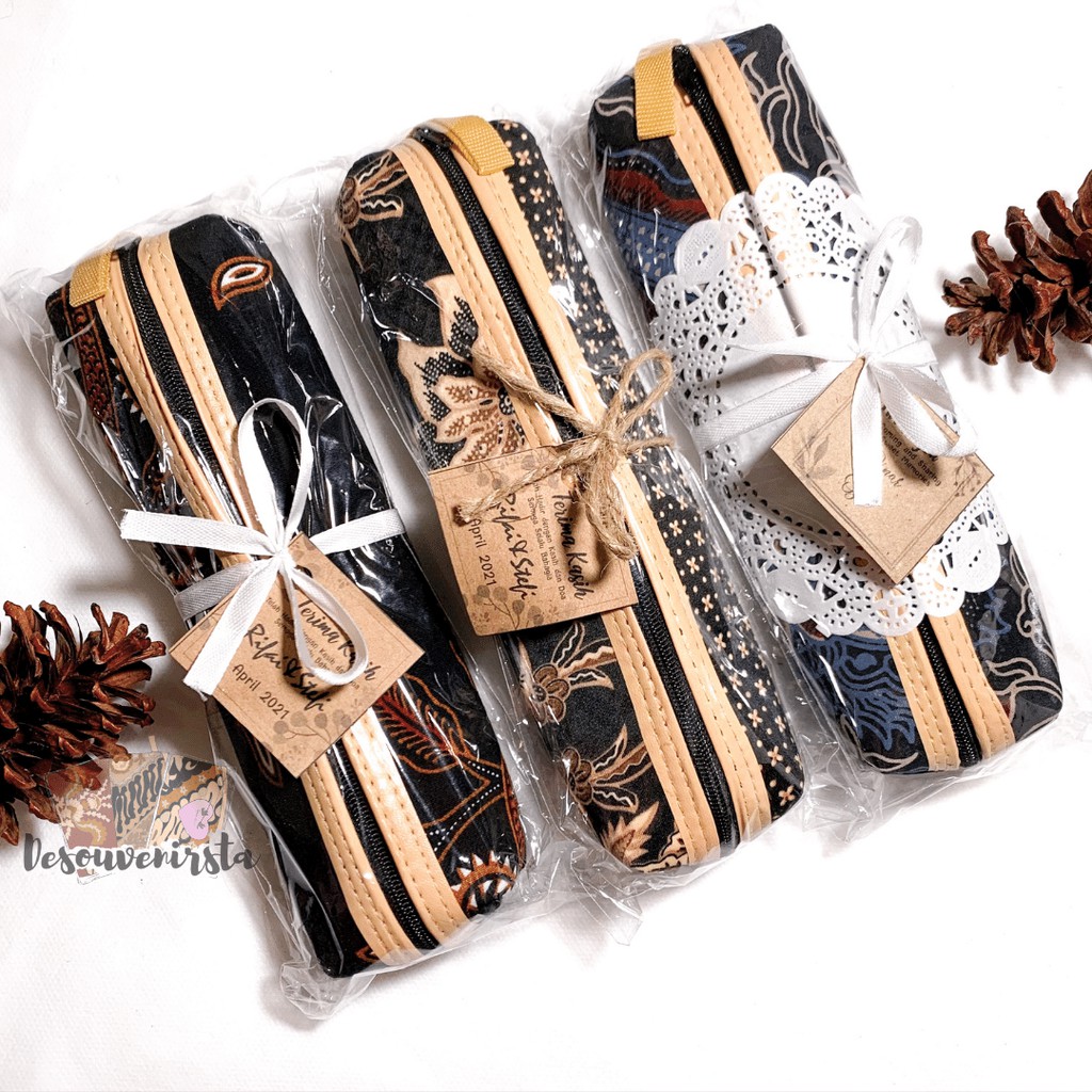 Jual SOUVENIR PERNIKAHAN TEMPAT PENSIL BATIK KHAS JOGJA 19 X 7 CM FREE GIFT TERMURAH SOUVENIR ...