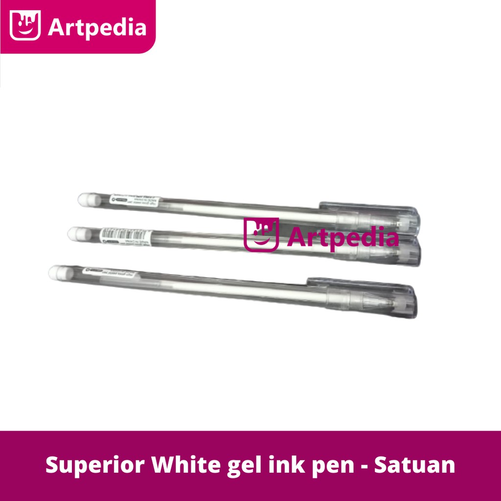 Jual Pulpen Tinta Putih / White Gel Pen / Pulpen Gel Putih / High Gloss ...