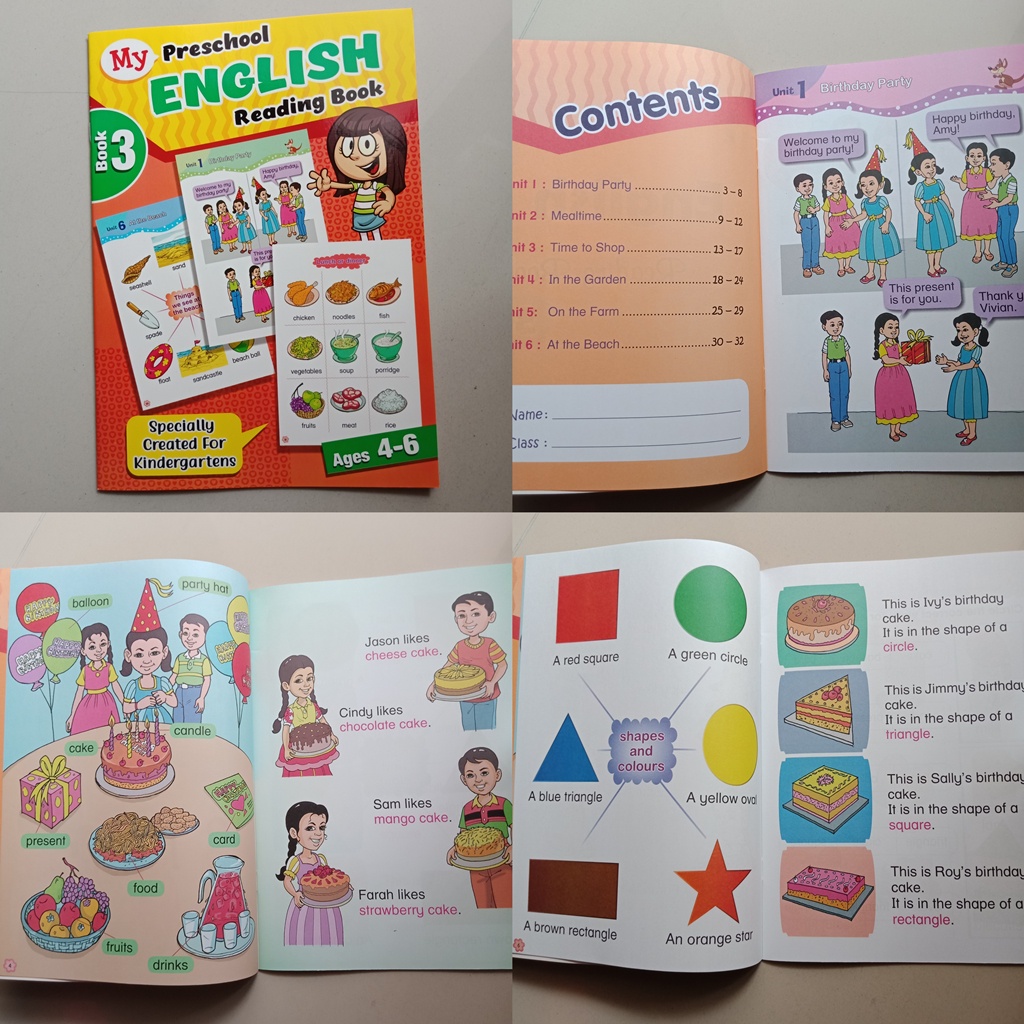 Jual BUKU MY PRESCHOOL ENGLISH READING & ACTIVITY BOOK 1 - 4 (PILIHAN ...
