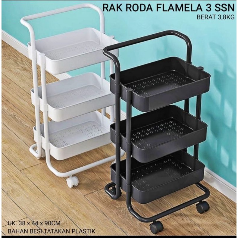 Jual Rak Roda 3 Susun | Shopee Indonesia