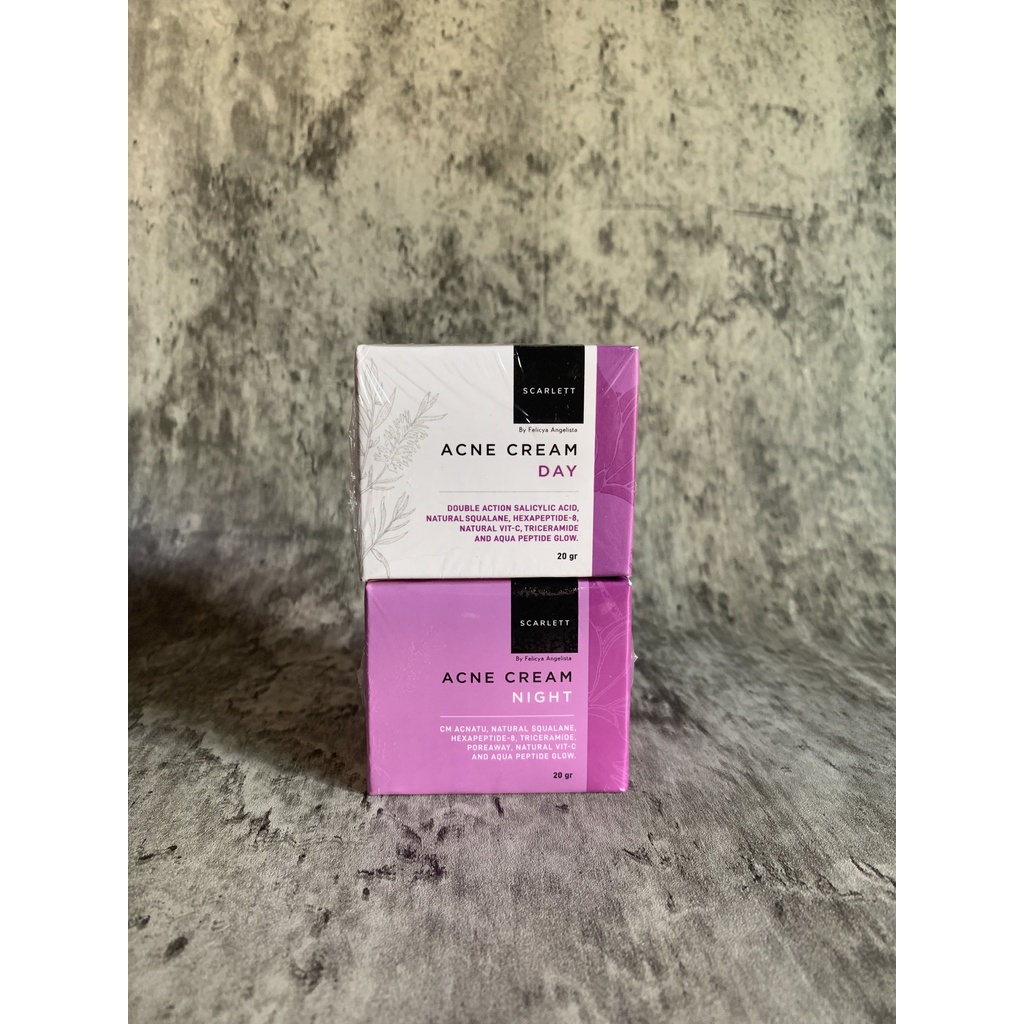 Jual Scarlett Scarlet Acne Cream day - Scarlet Acne Night Cream ...