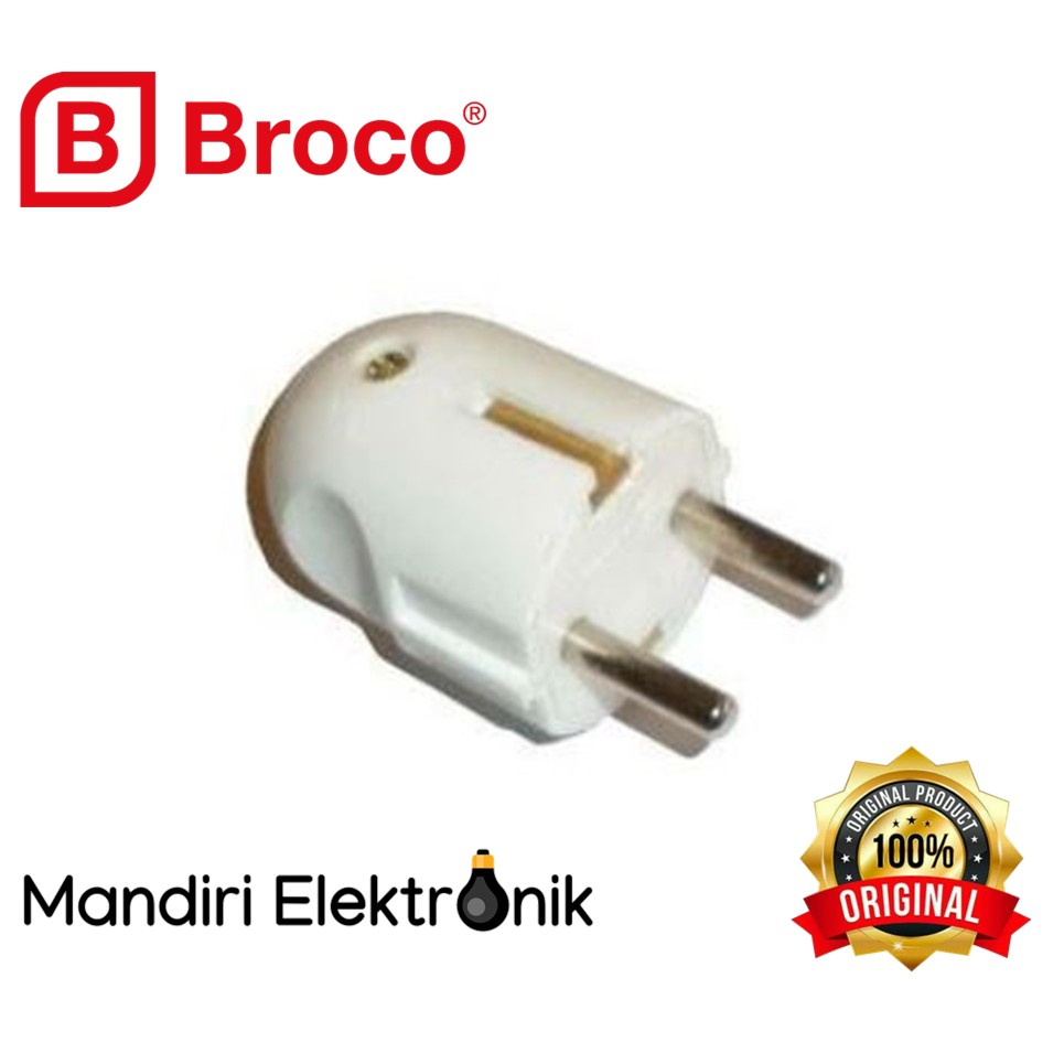 Jual Steker Arde Bulat Broco 13310 - Colokan Bulat Broco | Shopee Indonesia