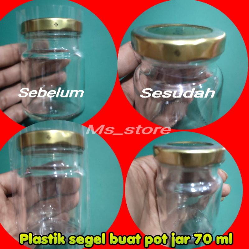 Jual plastik segel toples jar 70 ml / 250 ml / 400 ml | Shopee Indonesia