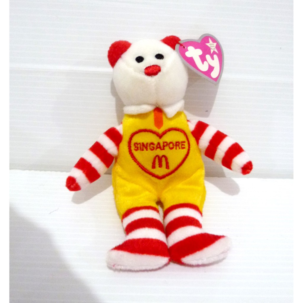 Jual Boneka Teddy Bear Ronald Mcdonald MCD Collaboration Original TY ...
