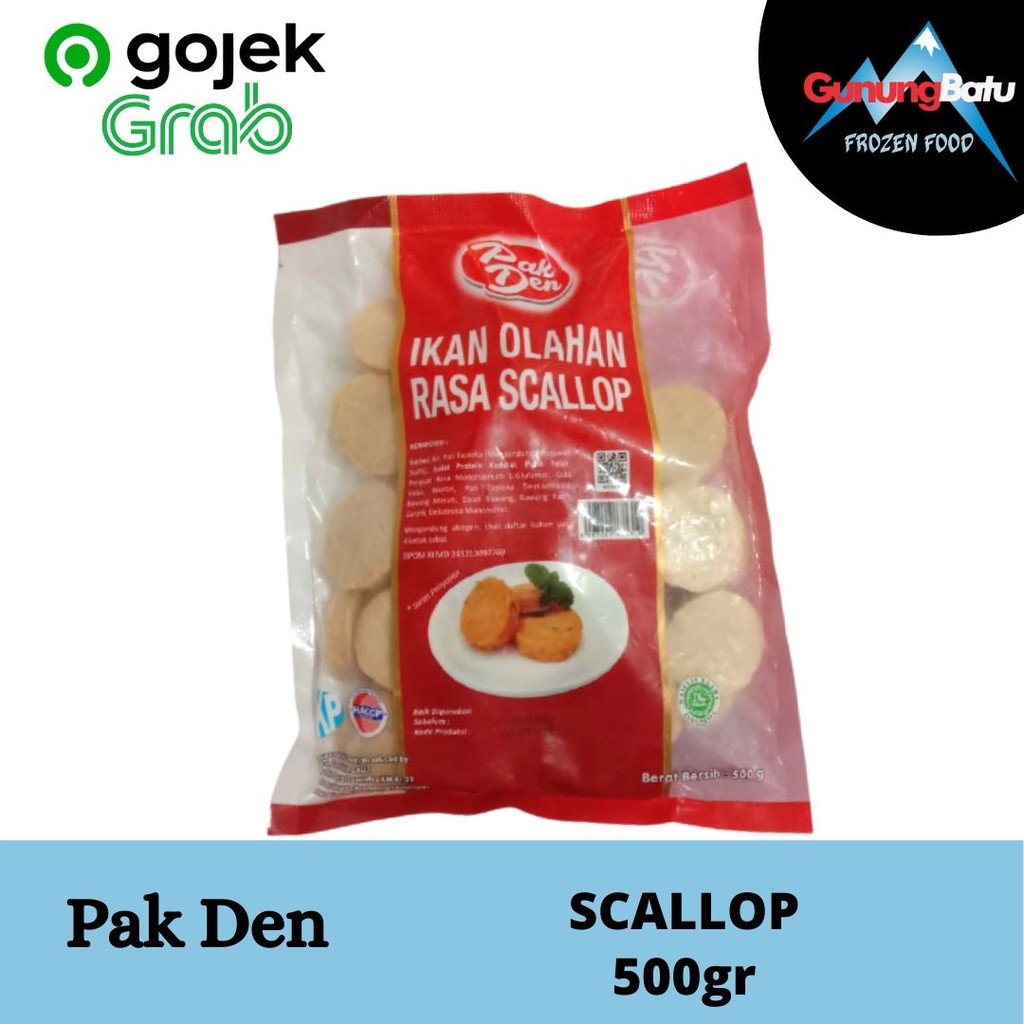 Jual PAK DEN SCALLOP 500gr | Shopee Indonesia