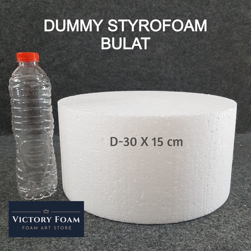 Jual Dummy Styrofoam Bulat D. 30cm x 15cm | Shopee Indonesia