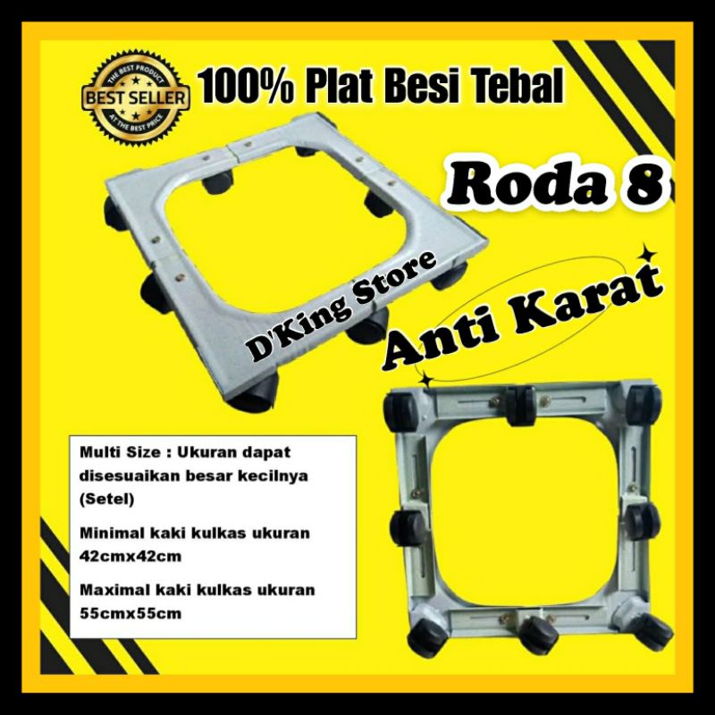 Jual Roda Kulkas Alas Kulkas Kaki Kulkas RODA 8 untuk 2 Pintu Roda 8 ...