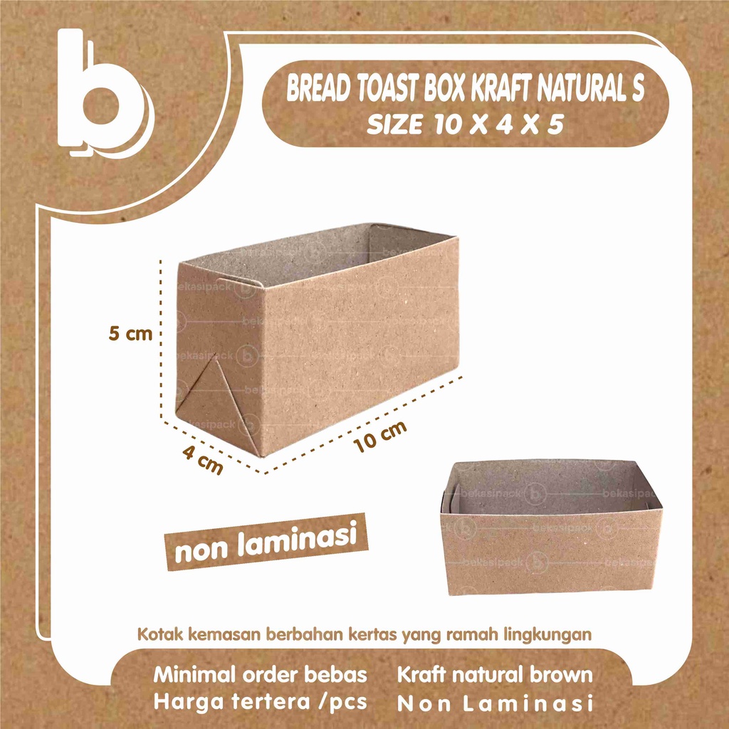 Jual Bread Toast Box Cromboloni S Kraft Natural 10x4x5 I BTBCSKN00332 ...