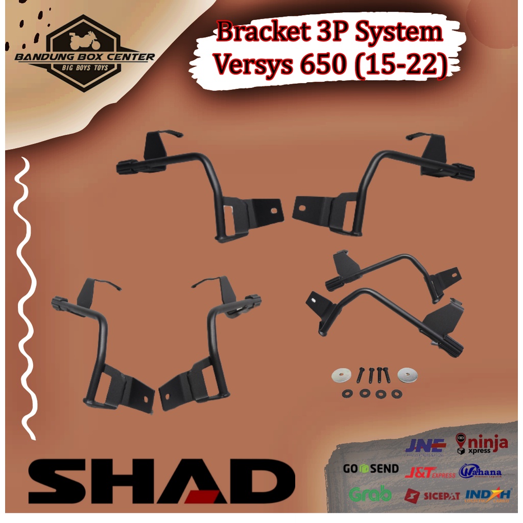 Jual Bracket SideBox Breket Side Box Shad 3P System Versys 650 Box ...