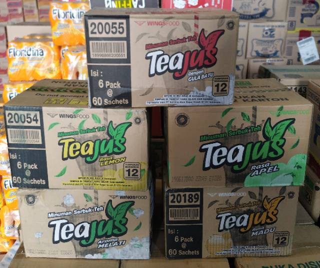 Jual Teajus Minuman Teh Instan 1 Dus (Isi 360 Sachet) – 5 Varian Rasa ...
