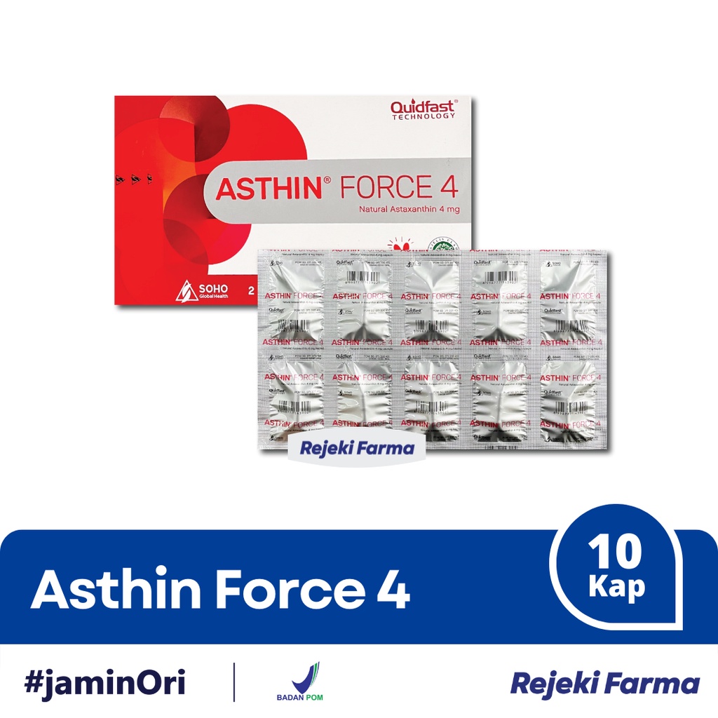 Jual Asthin Force 4 Mg 1 Per Strip 10 Kapsul - Antioksidan Kesehatan ...