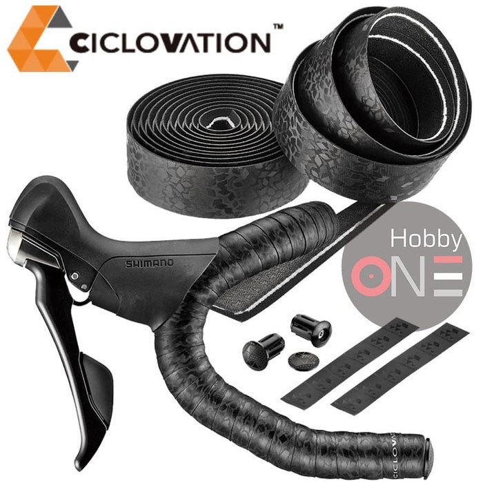 Jual CICLOVATION Premium Bar Tape With Leather Touch - BLACK DIAMOND ...