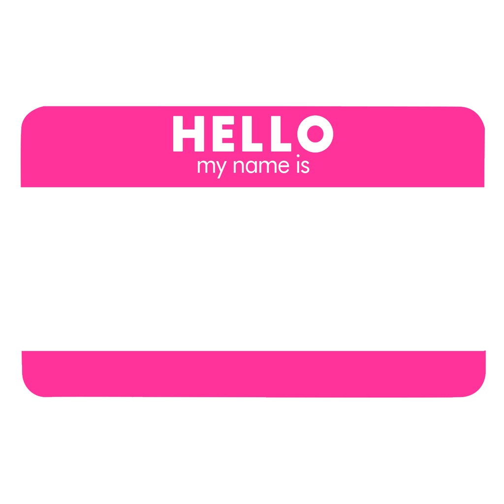 Jual Stiker Tagging Graffiti Hello My name is Bahan Vinyl Warna Pink ...