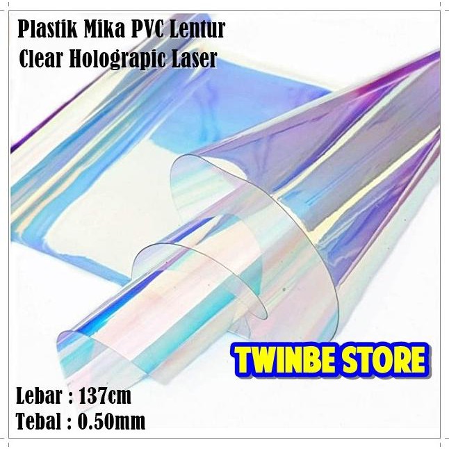 Jual Plastik Mika Lentur Bening PVC Hologram Laser Tebal 0.50mm Lebar 137cm | Shopee Indonesia