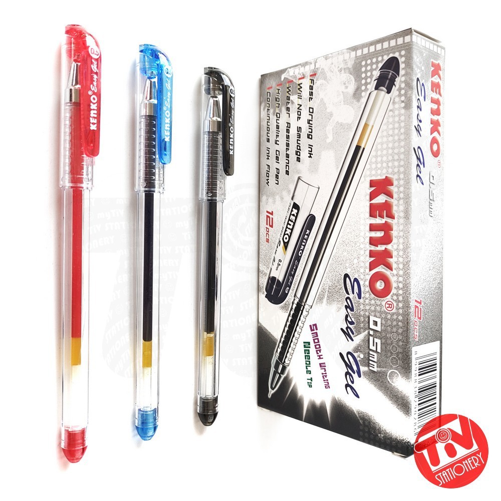 Jual Pulpen Kenko Easy Gel 0.5mm Needle Tip (1 pack = 12 pcs) | Shopee Indonesia