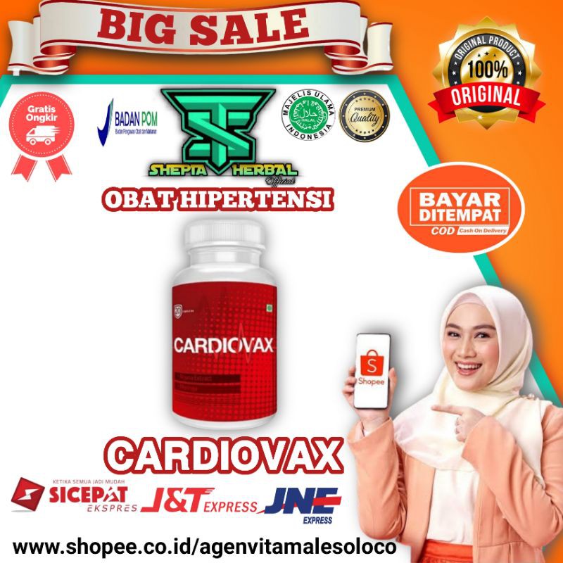 Jual Cardiovax Obat Herbal Atasi Penyakit Hipertensi Asli Original ...