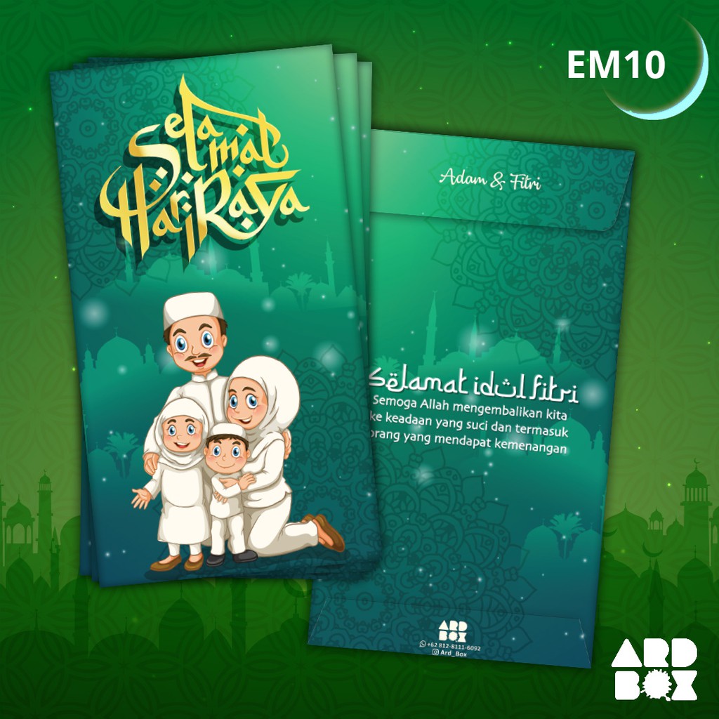 Jual Amplop Hari Raya Angpau Lebaran Karakter Keluarga Ramadhan EM10 ...