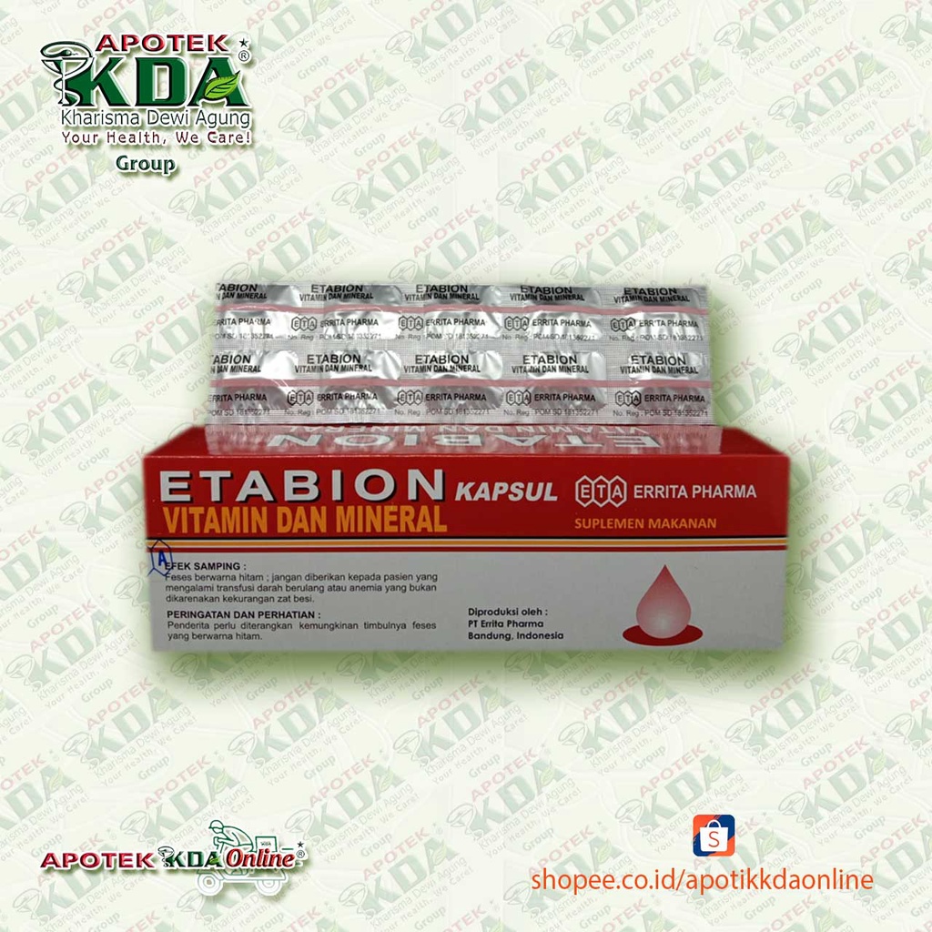 Jual ETABION 10 KAPSUL | SUPLEMEN MAKANAN | Shopee Indonesia