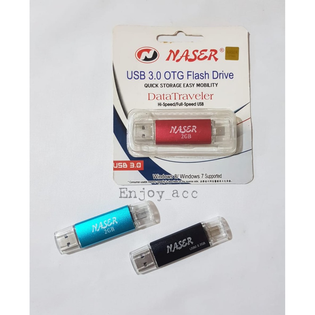 Jual FLASHDISK USB NASER 2 in 1 FLASHDISK + OTG 2GB 4GB 8GB 16GB 32GB 64GB | Shopee Indonesia
