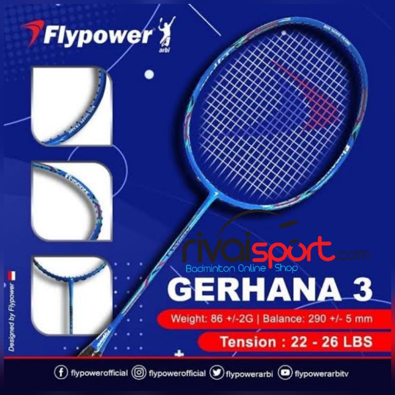 Jual Raket Flypower Gerhana 3 | Shopee Indonesia