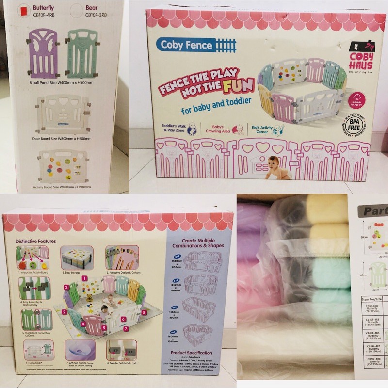 Jual CobyHaus Coby Fence 8+2 Butterfly Pastel (NEW) | Shopee Indonesia