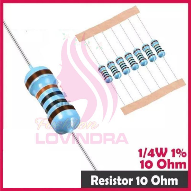 Jual Resistor 10 Ohm 1/4W 1% Metal Film Resistor 10Ohm | Shopee Indonesia