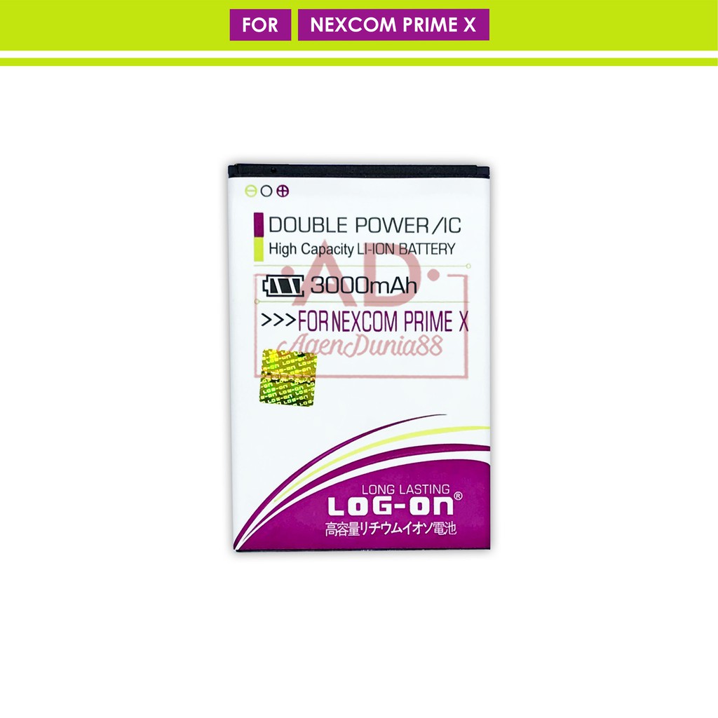 Jual BATERAI NEXCOM PRIME X - LOG ON ORIGINAL DOUBLE POWER BATTERY | Shopee Indonesia