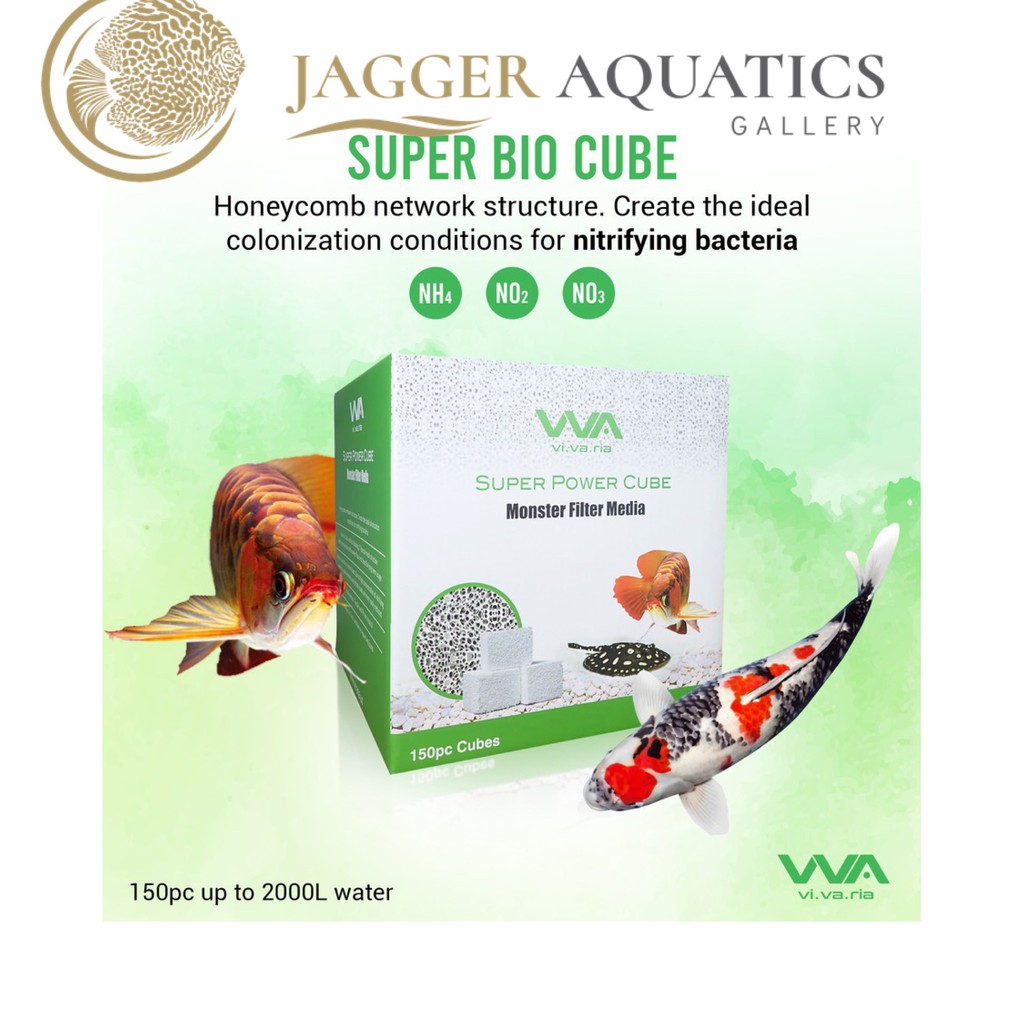 Jual Vivaria Super Power Cube - Monster filter media (150 pieces ...
